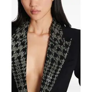 Balmain Embroidered Lapel Six-button Blazer
