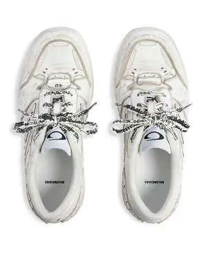 Balenciaga Hamptons Medium Distressed Sneakers