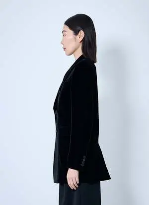 Saint Laurent Double-breasted Velvet Blazer