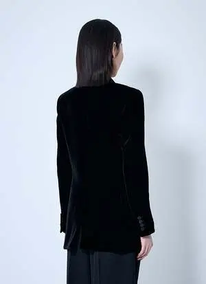 Saint Laurent Double-breasted Velvet Blazer