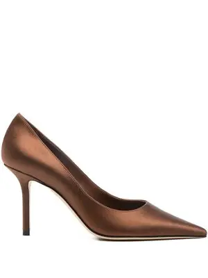 JIMMY CHOO Leather Pointed Toe Stiletto Pumps - Multicolor