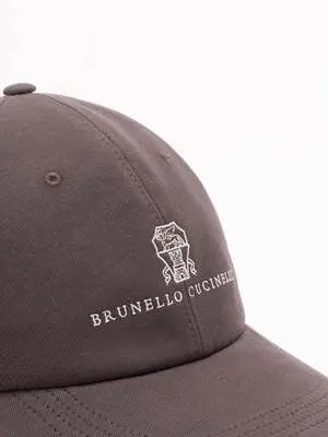 Brunello Cucinelli Baseball Cap With Embroidery
