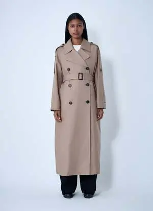 Max Mara MAX MARA Classic Cotton-Blend Gabardine Trench Coat Multicolor