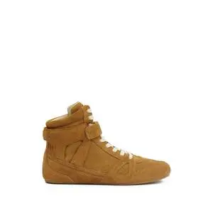 Isabel Marant Étoile High Top Sneakers With Perforated Detailing - Brown