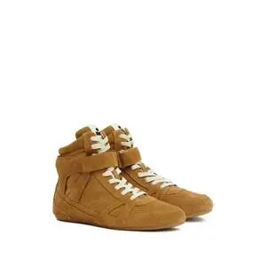 Isabel Marant Étoile High Top Sneakers With Perforated Detailing - Brown