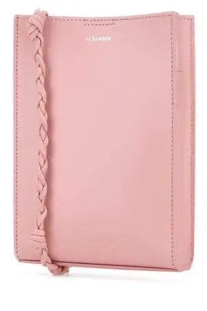 JIL SANDER Leather Small Tangle Shoulder Bag - Pink
