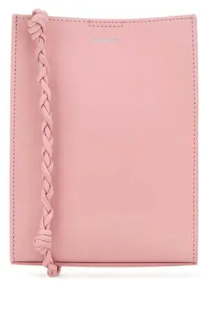 JIL SANDER JIL SANDER Leather Small Tangle Shoulder Bag Pink