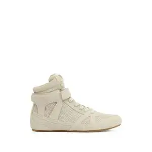 Isabel Marant Étoile ISABEL MARANT High Top Sneakers With Perforated Detailing Cream