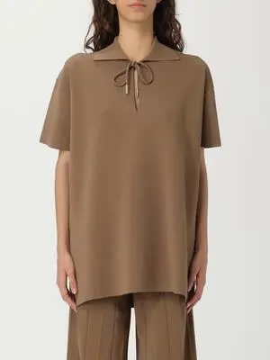 Max Mara Hazel Knit Polo Shirt - Brown