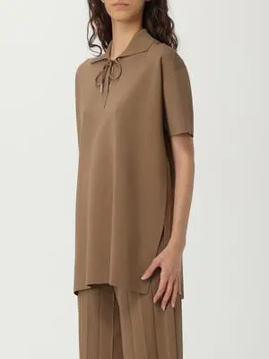 Max Mara Hazel Knit Polo Shirt - Brown