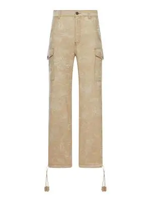Etro Jacquard Cargo Trousers With Floral Pattern