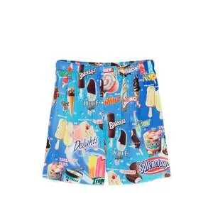 Balenciaga All-over Print Bermuda Shorts - Blue