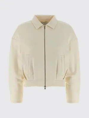 Max Mara Zip-up Knit Jacket - White