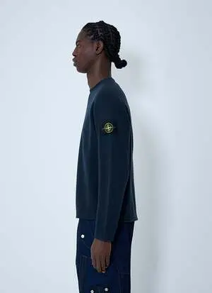 Stone Island Crewneck Fine Knit Jumper - Blue