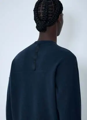 Stone Island Crewneck Fine Knit Jumper - Blue