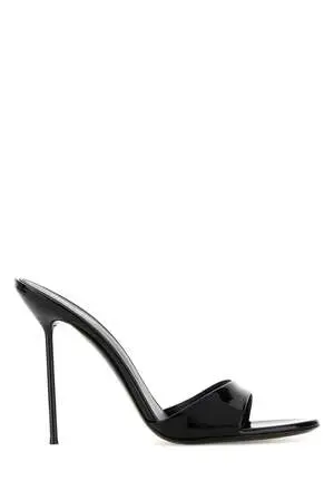 Paris Texas Leather Lidia Mules - Black