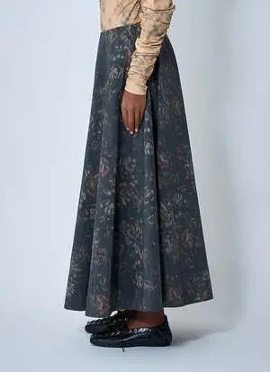 GANNI Midi Circle Skirt