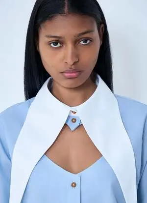 VIVIENNE WESTWOOD Layered Collar Cropped Shirt