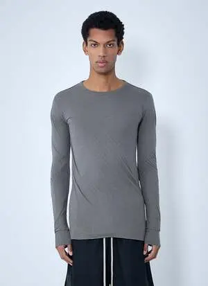 Rick Owens Crewneck Long Sleeve T-shirt - Gray