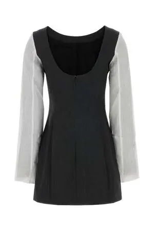 Our Legacy Embroidered Twill Mini Dress - Multicolor