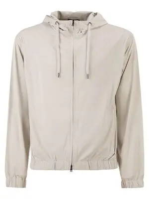 Herno Stretch Techno-nylon Hooded Bomber Jacket - Multicolor
