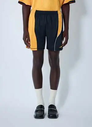 Martine Rose Logo Motif Jersey Shorts - Black