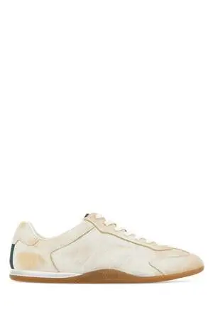 Gucci Ivory Leather Shift Sneakers - White