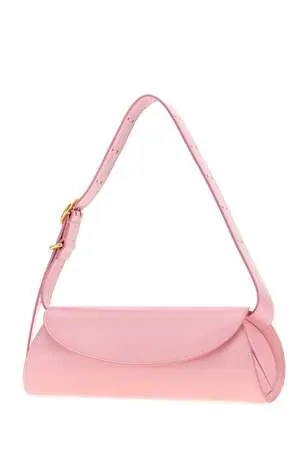 JIL SANDER Leather Small Cannolo Shoulder Bag - Pink