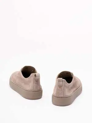 Santoni Victory Suede Slip-on Sneakers