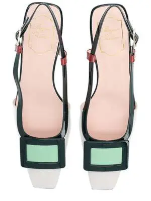 ROGER VIVIER Lacquered Slingback Pumps - Multicolor