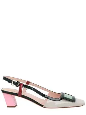 ROGER VIVIER Lacquered Slingback Pumps - Multicolor