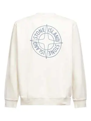 Stone Island Outline Compass Print Sweatshirt