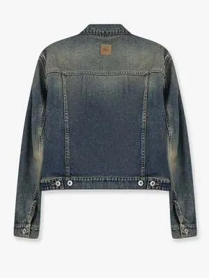 Dior Blue Denim Embroidered Medallion Jacket