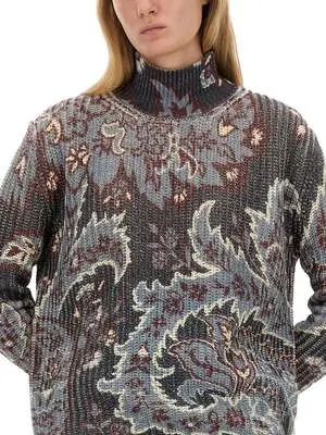 Etro Printed Wool Sweater - Multicolor