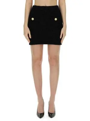 Balmain Mini Skirt - Black