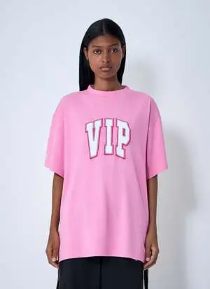 Balenciaga Logo Motif T-shirt - Pink