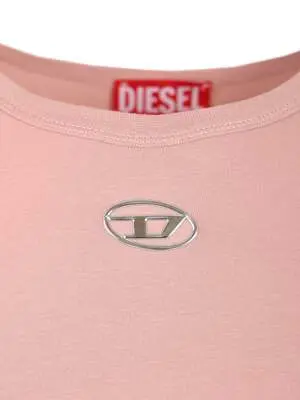 DIESEL® Slim Fit Stretch T-shirt With Oval D Logo