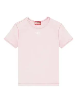 DIESEL® Slim Fit Stretch T-shirt With Oval D Logo