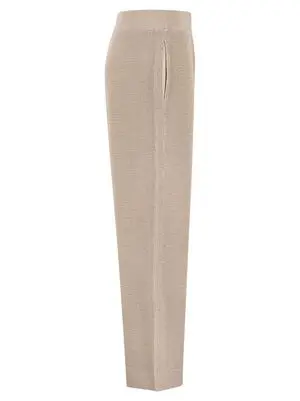 Brunello Cucinelli Textured Knit Trousers