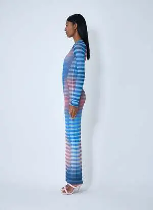 JEAN PAUL GAULTIER Air Mesh Maxi Dress