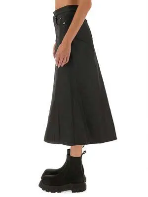 Rick Owens Denim Midi Skirt