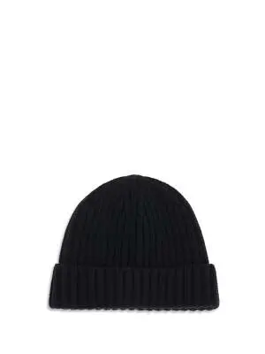 Prada Virgin Wool Beanie Hat - Black