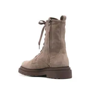 Brunello Cucinelli Suede Lace-up Boots - Brown