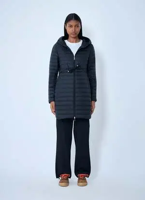 Moncler Barbel Long Parka Coat - Black