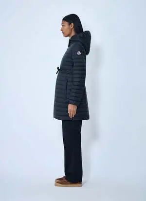 Moncler Barbel Long Parka Coat - Black