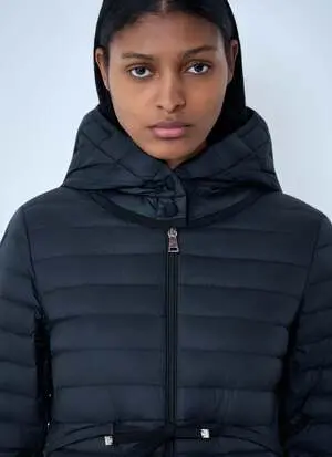 Moncler Barbel Long Parka Coat - Black