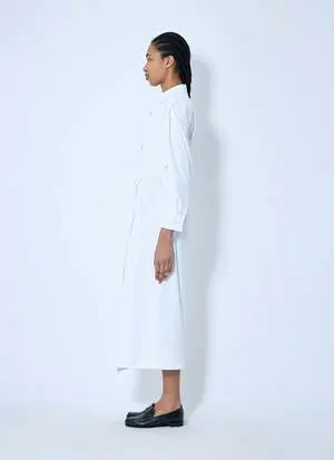 Max Mara Cotton Blend Shirt Dress - White