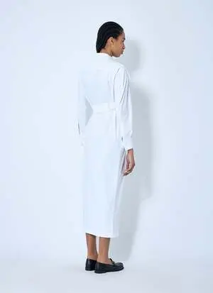 Max Mara Cotton Blend Shirt Dress - White