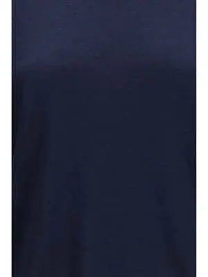 Brunello Cucinelli Short Sleeve Cashmere And Silk Sweater - Blue