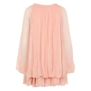 Chloé Silk Dress With Ruffle Detailing